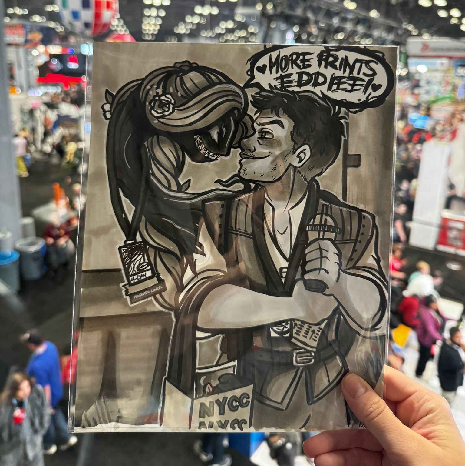 Win Erin Lefler's Venom artwork for yourself direct from New York Comic ...