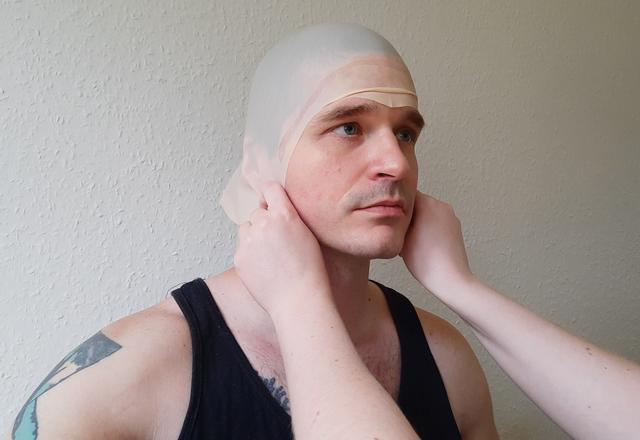 How To Apply A Bald Cap For Cosplays And Makeup Tests | Popverse
