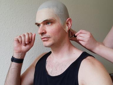 How To Apply A Bald Cap For Cosplays And Makeup Tests | Popverse