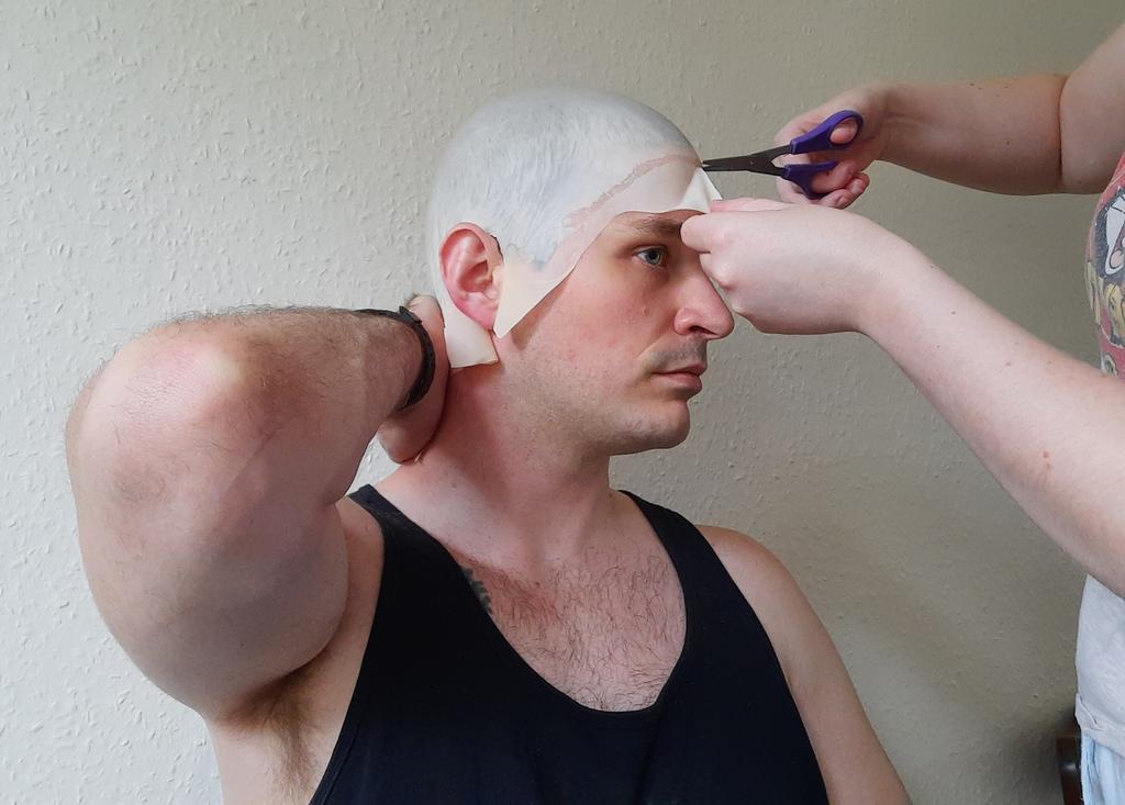 How To Apply A Bald Cap For Cosplays And Makeup Tests | Popverse