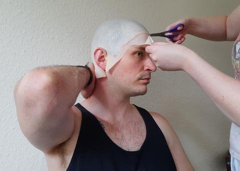 How To Apply A Bald Cap For Cosplays And Makeup Tests | Popverse