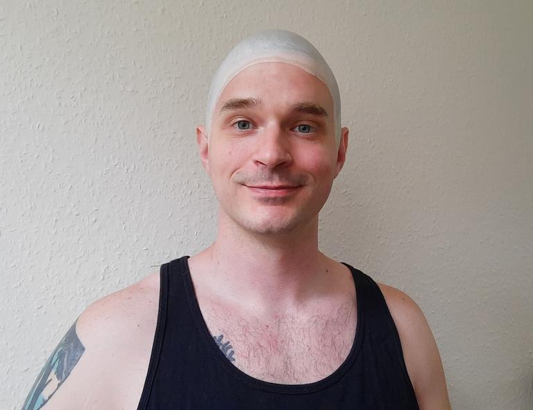 How To Apply A Bald Cap For Cosplays And Makeup Tests | Popverse