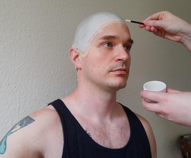 How To Apply A Bald Cap For Cosplays And Makeup Tests | Popverse