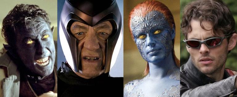 Ian McKellen, Alan Cumming, Rebecca Romijn, & James Marsden, AKA X-Men's Magneto, Nightcrawler ...